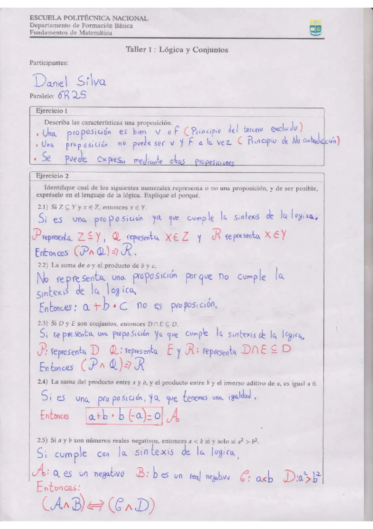 Ejercicios resueltos y propuestos lógica - Escuela Polit ́ecnica ...