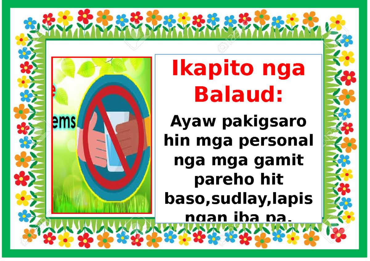 Covid 19 classroom rules - Ikapito nga Balaud: Ayaw pakigsaro hin mga ...