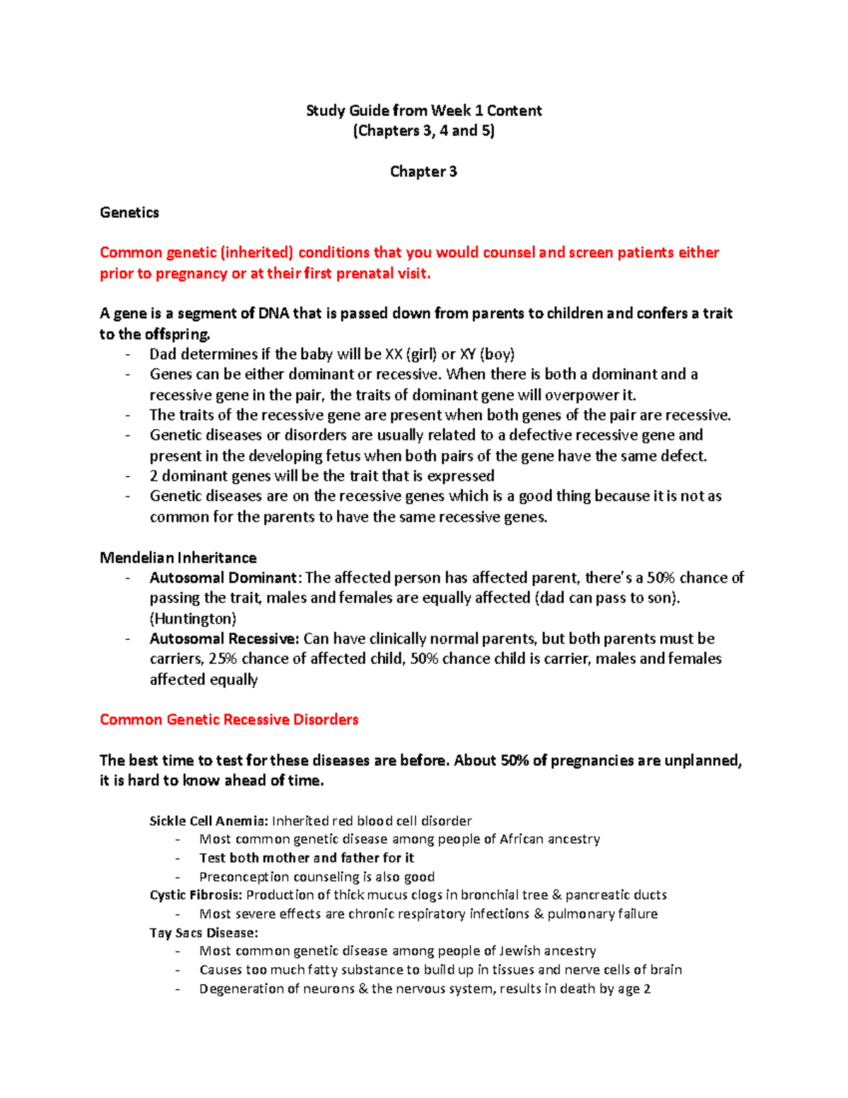 combined ob guide full of week 1 to week 6 lecture notes - Study Guide ...