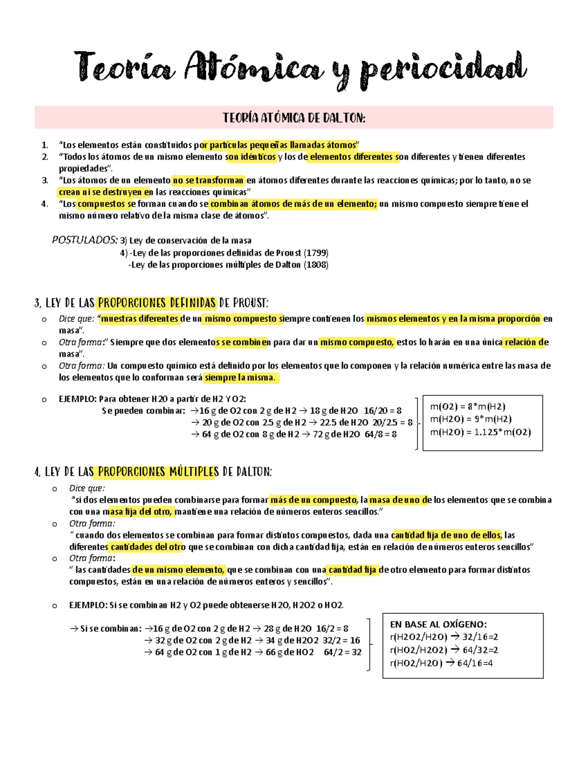 Resumen pep 1 (teoria atomica- periocidad- enlace- interacciones ...
