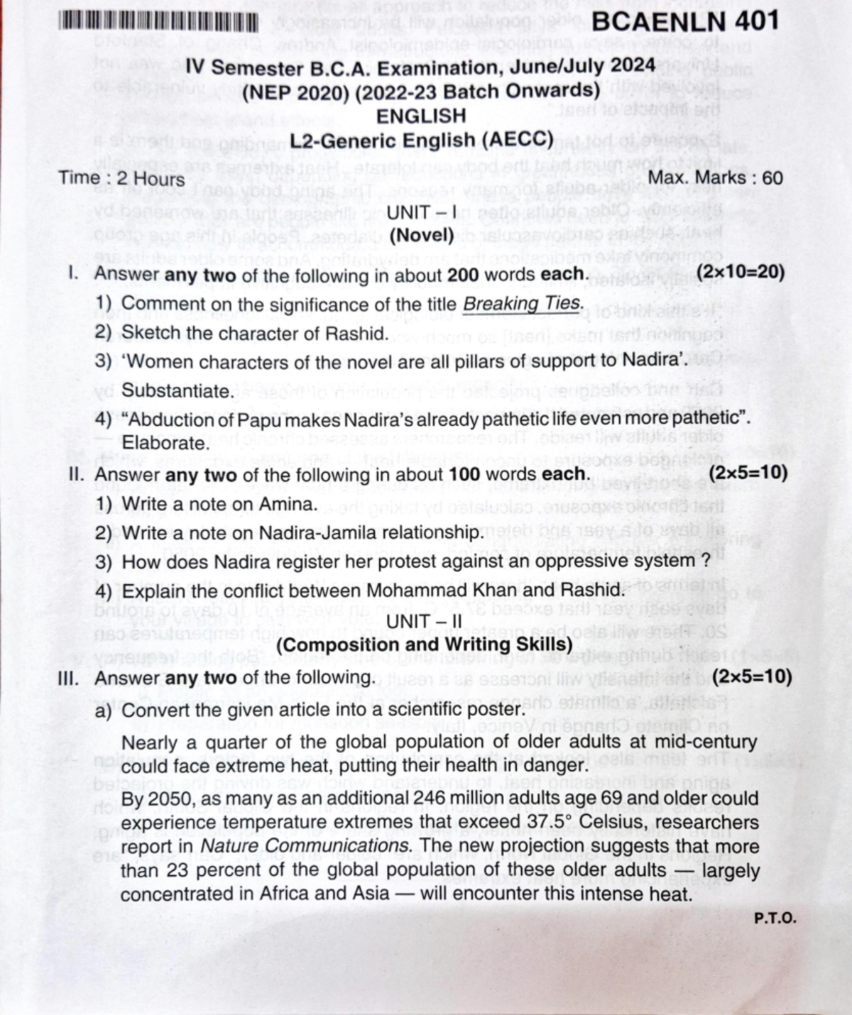 Generic English sem 4 qp - Ill I IlIII IIII I I III I : IIII I III I I ...