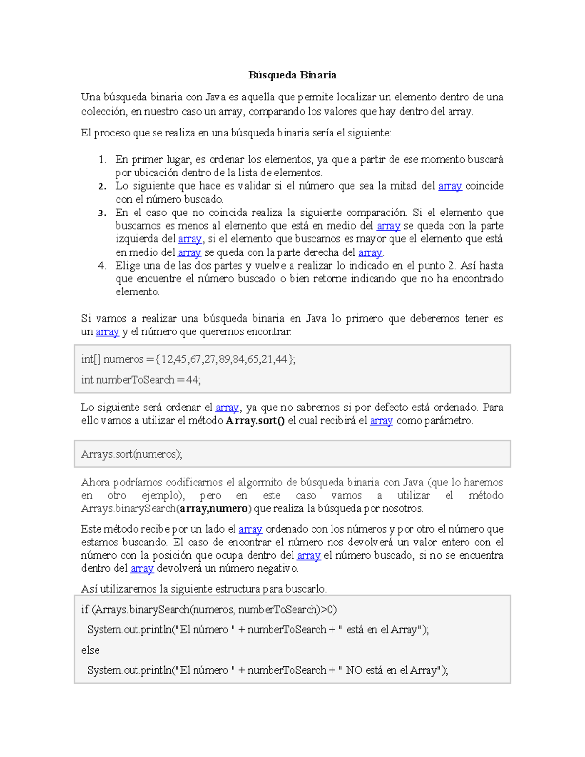 Consulta-Busquedas en programacion - Búsqueda Binaria Una búsqueda ...
