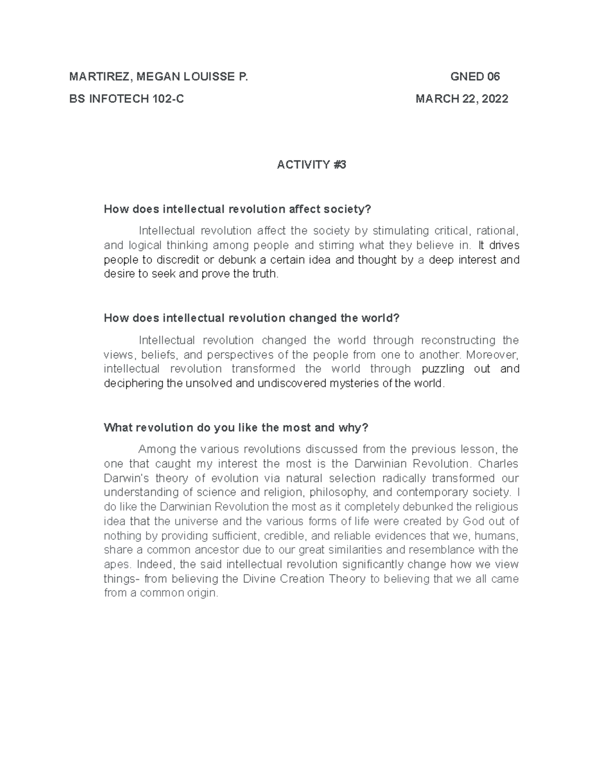 GNED06 Activity 3 Martirez - MARTIREZ, MEGAN LOUISSE P. GNED 06 BS ...