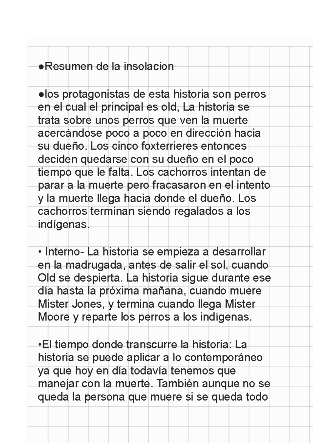 Resumen de la insolacion contenido - Resumen de la insolacion los ...