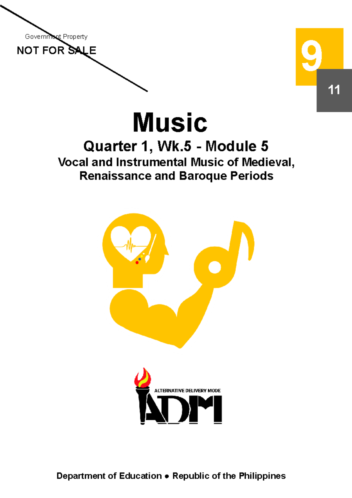 Music 9 Module 5 - GSGRGYW - NOT Music Quarter 1, Wk - Module 5 Vocal ...