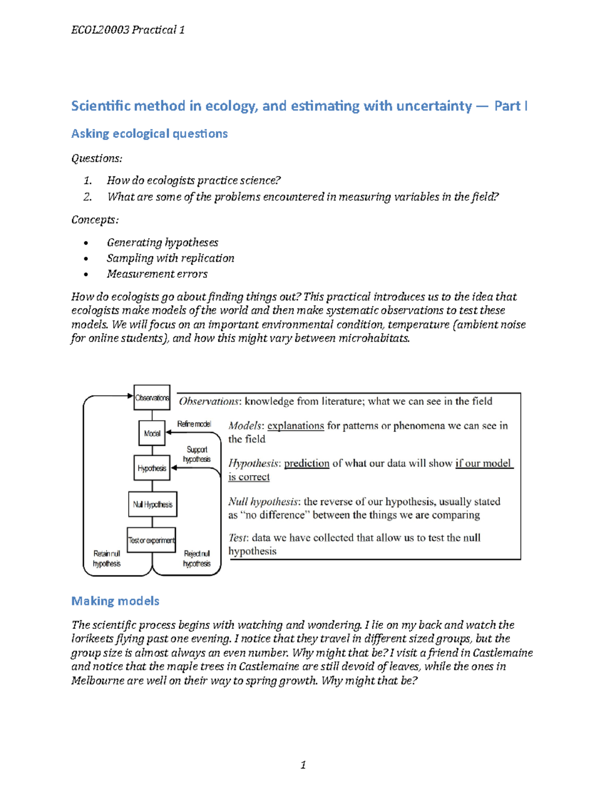 Prac1 Notes For Online Students Scientific Method In Ecology And prac1-notes-for-online-students-scientific-method-in-ecology-and