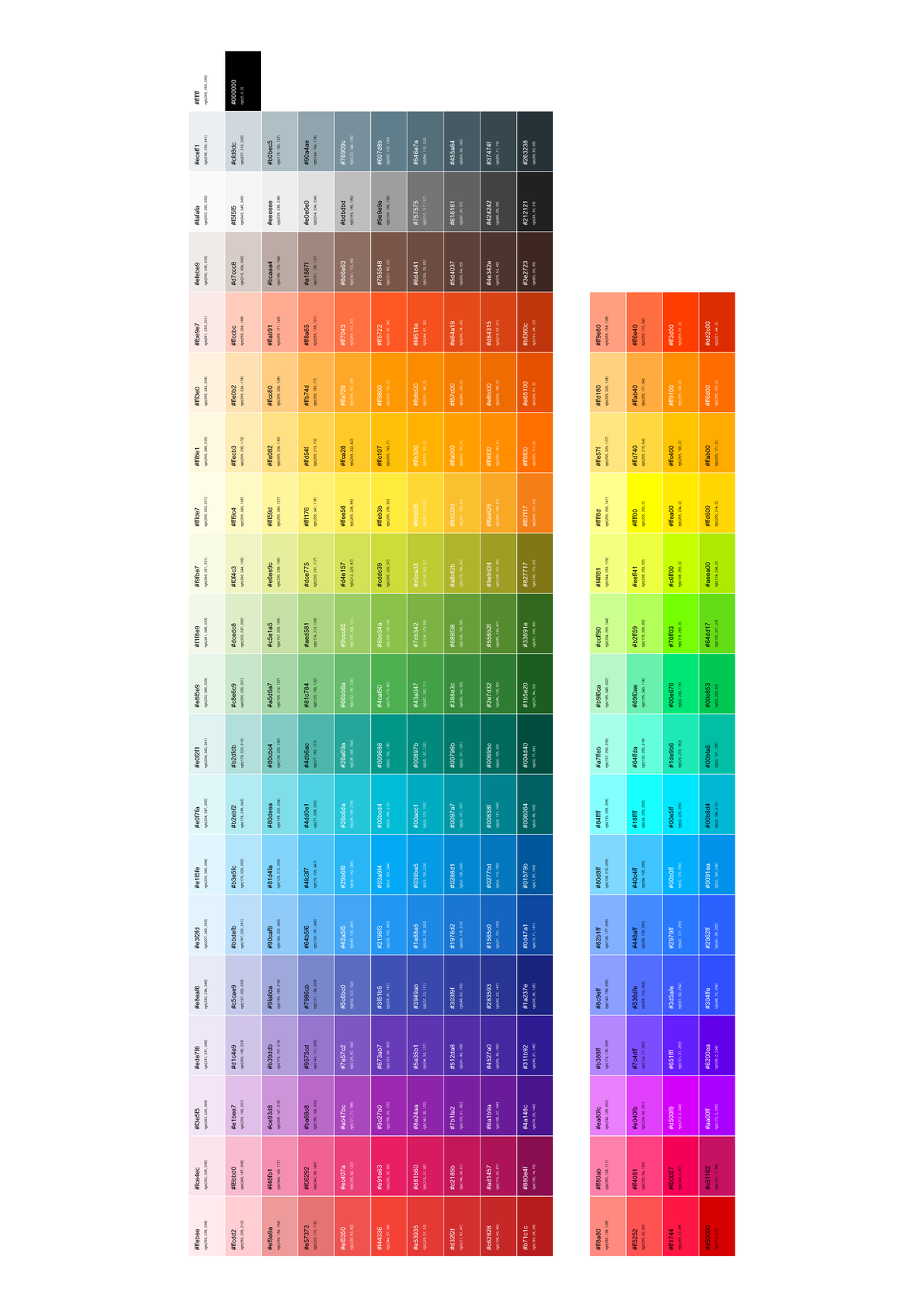 DTF Colores - Adjunto prueba para DTF - rgb(255, 235, 238) rgb(255, 205 ...
