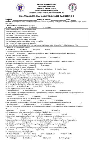 Multiple Choice Questions semi final answer key - Multiple Choice ...