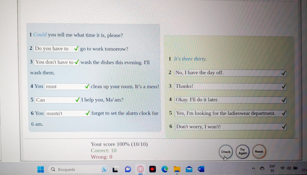 Unit 8 english - 1 Could youtell me what time it is, please? 2 Do you ...