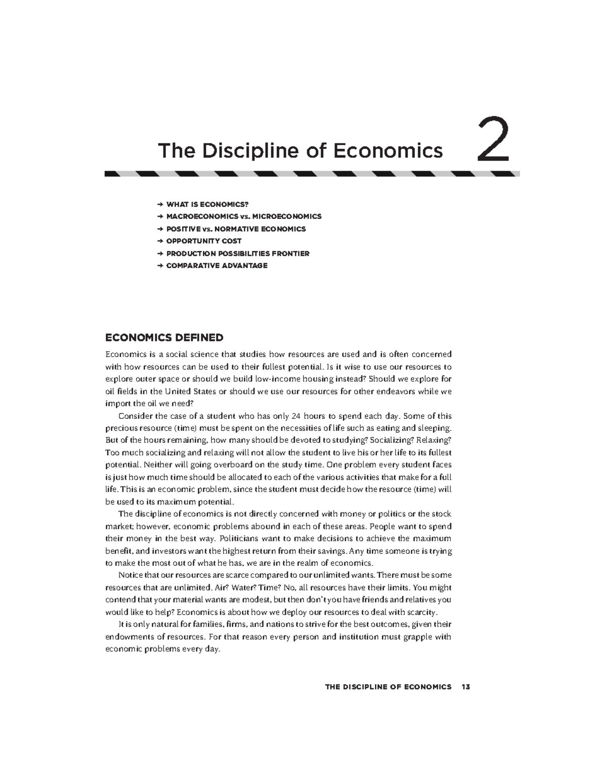 AP Marcro Barron - 2. Disciplines of Economics Macro - Micro - THE ...