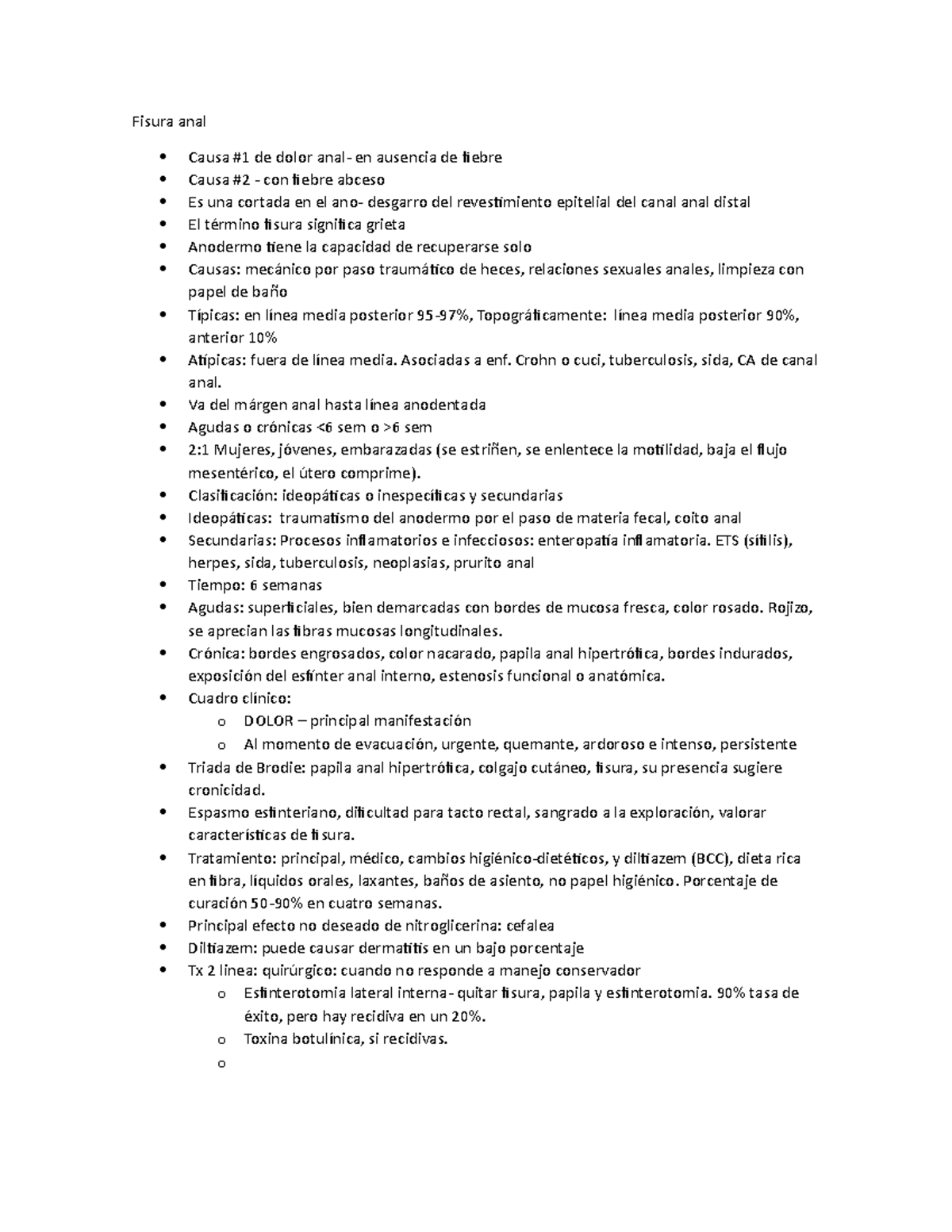 Fisura anal - Fisura anal Causa #1 de dolor anal- en ausencia de fiebre ...