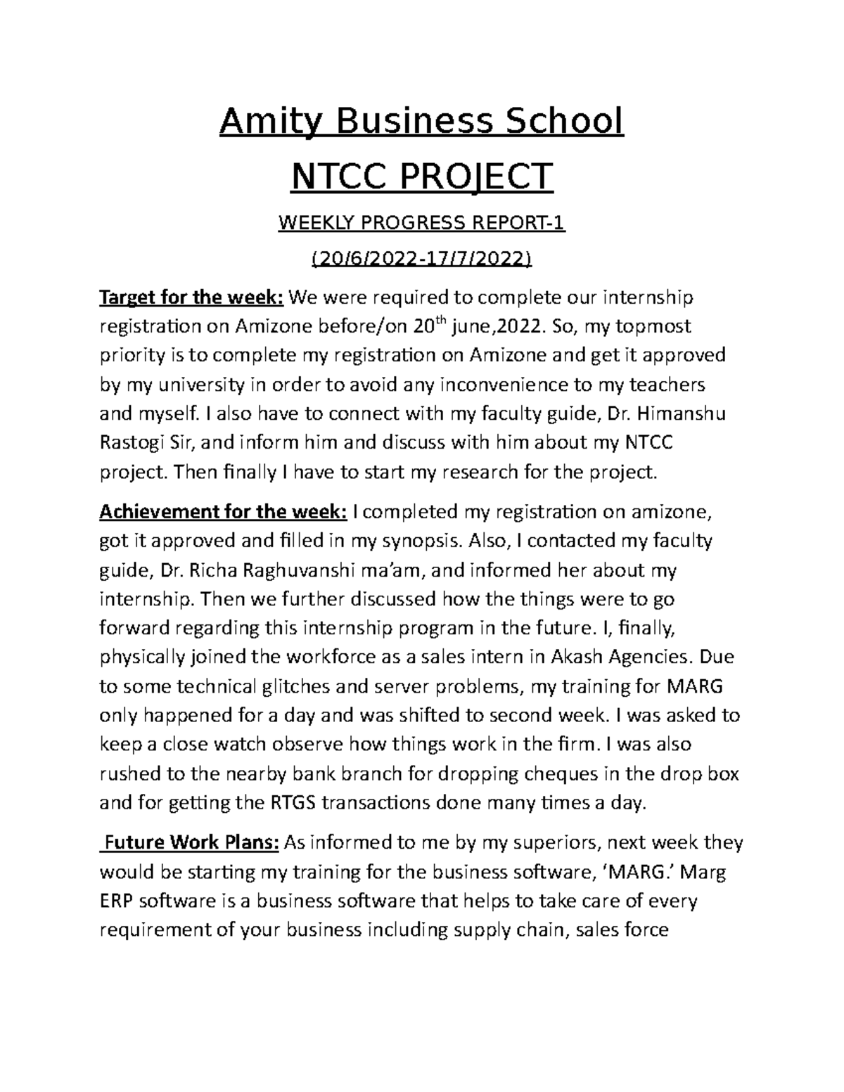 Amity Business School - Marketing notes - Amity Business School NTCC ...