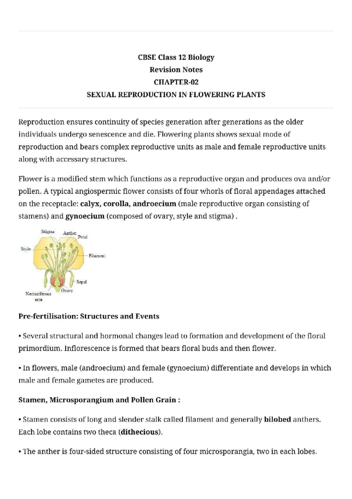 BIO class-12 chapter-1 - Class 12th cs project - Studocu