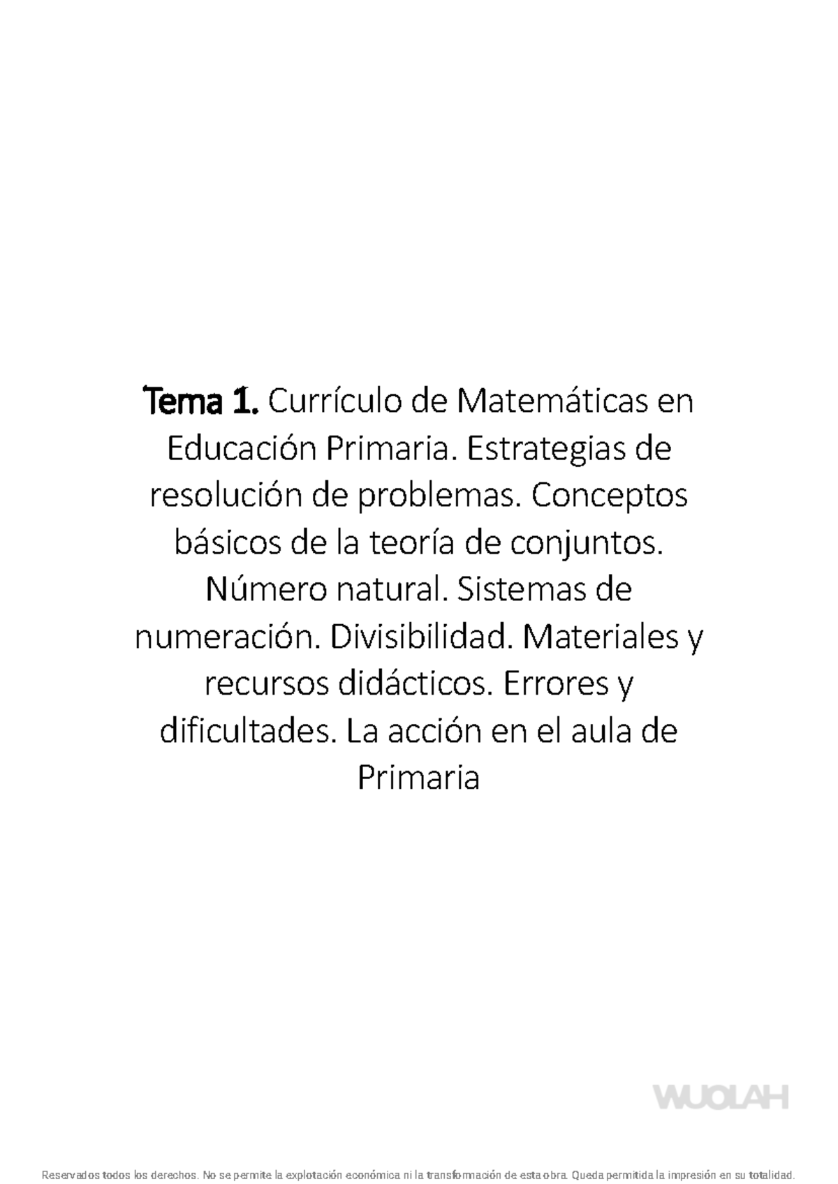 Matemáticas I - apuntes - Tema 1. Currículo de Matemáticas en Educación ...