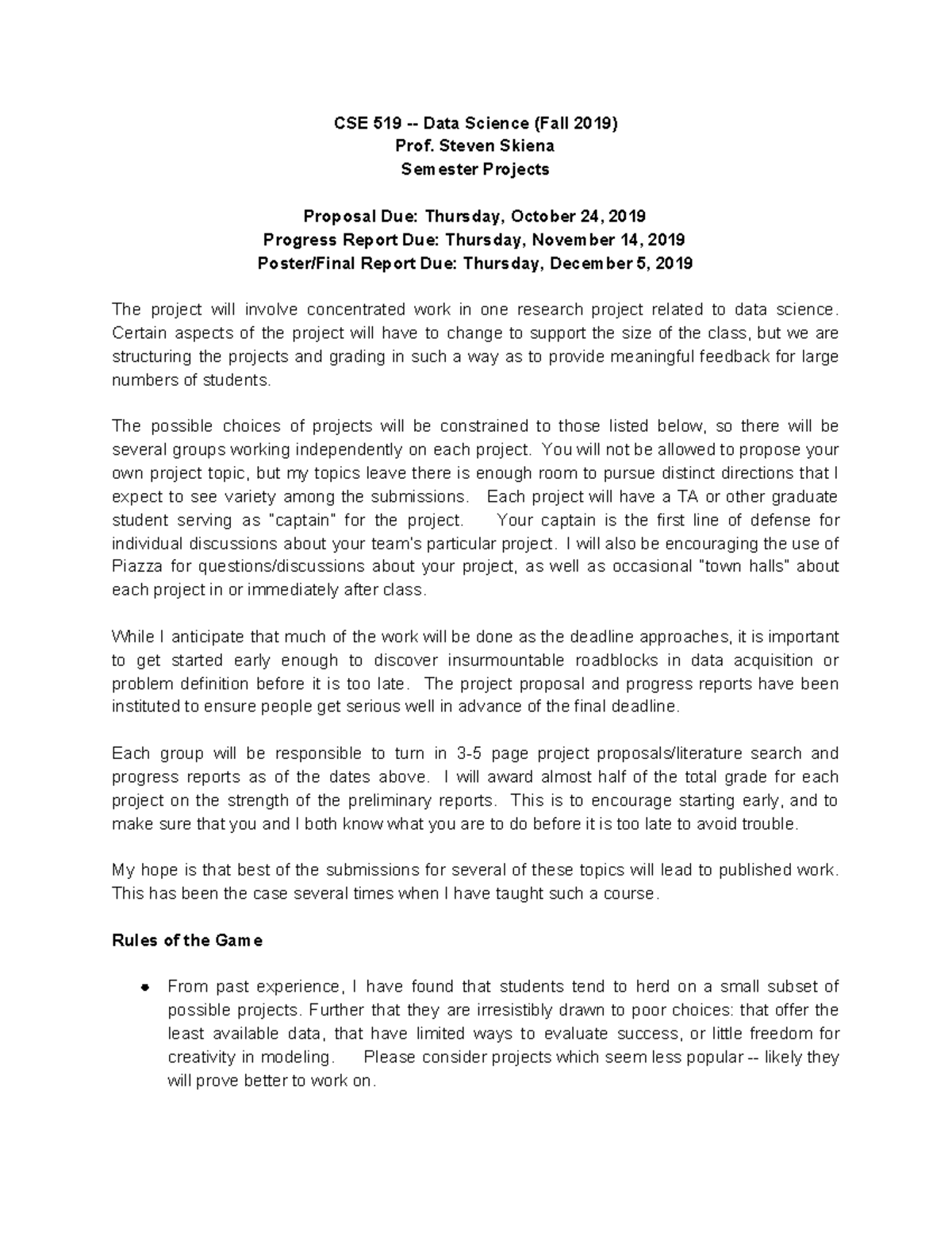 Course Projects - CSE 519 - Data Science (Fall 2019) Prof. Steven ...