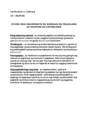 ESP 10 Performance TASK - ESP 10 PERFORMANCE TASK Cyrile Jhun N ...