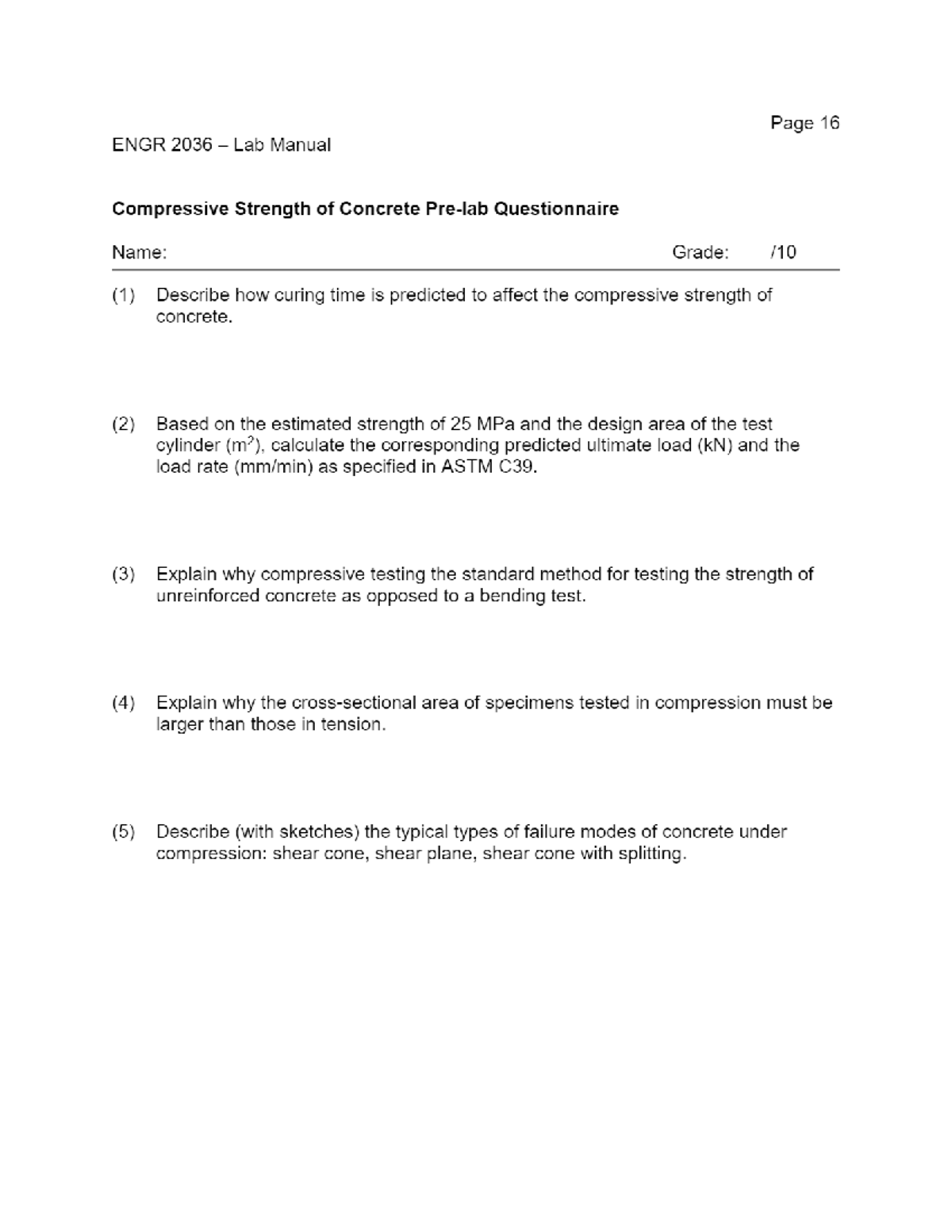 Engineering Materials Pre Lab 1 Engr 2026el Studocu
