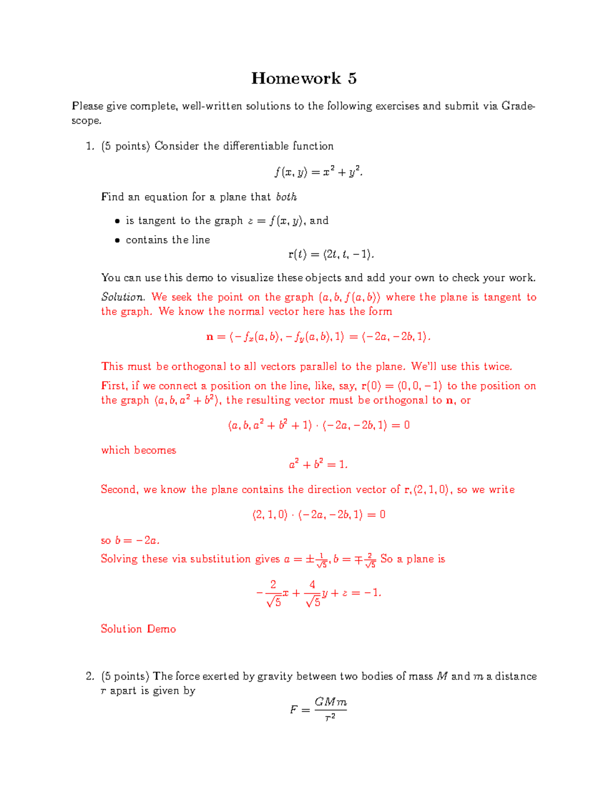 Hw5-sol - solutions - Homework 5 Please give complete, well-written solutions to the following ...
