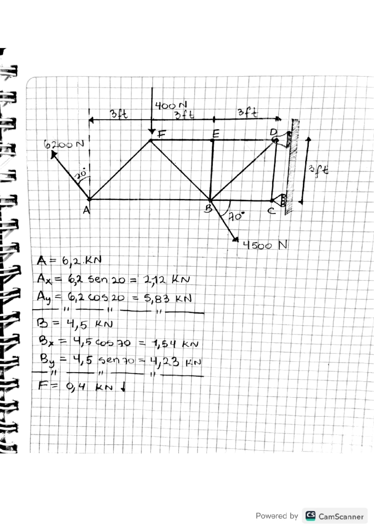 Ejercicio estatica - ninguna - Física - Studocu
