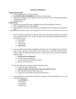 Theoriesof Personality - Sullivan: Interpersonal Theory B Overview of ...