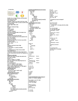 CSE Final Cheat Sheet Notes - CSE Final Cheat Sheet Notes sort() - Add ...