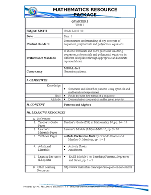 Summative Exam in Grade 10 Math Quarter 2 - Republic of the Philippines ...