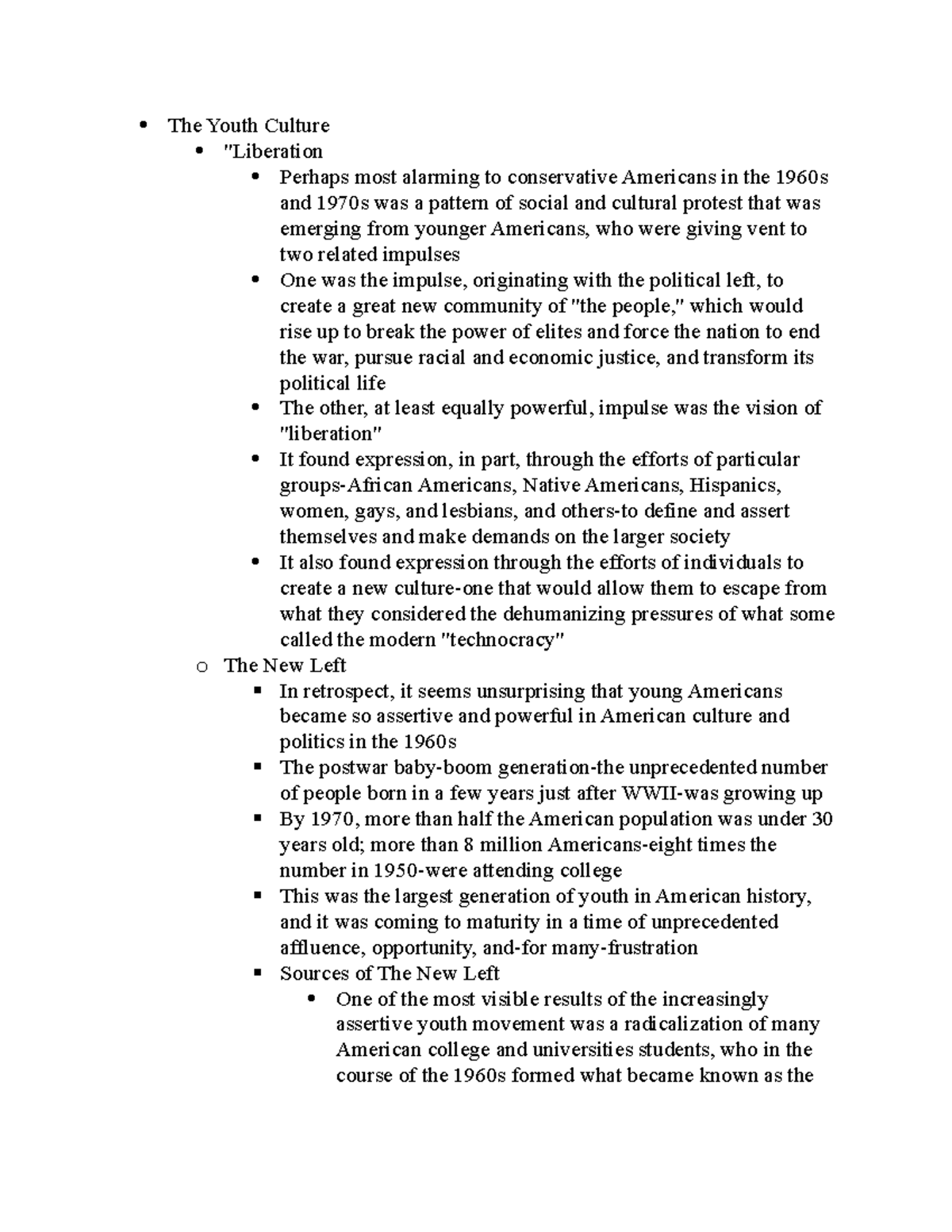 The Youth Culture and the Emergence of Social and Cultural Protest in ...