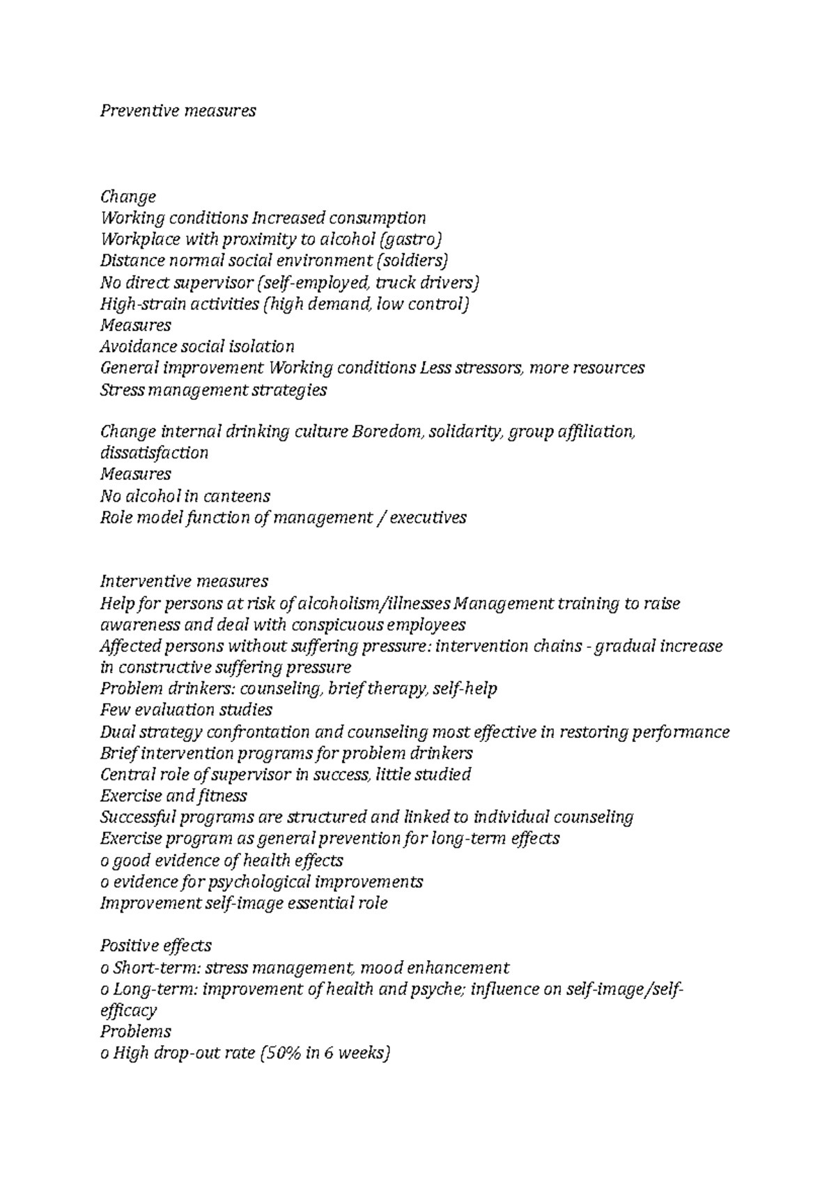 Preventive measures - Developmental Psychology - Preventive measures ...