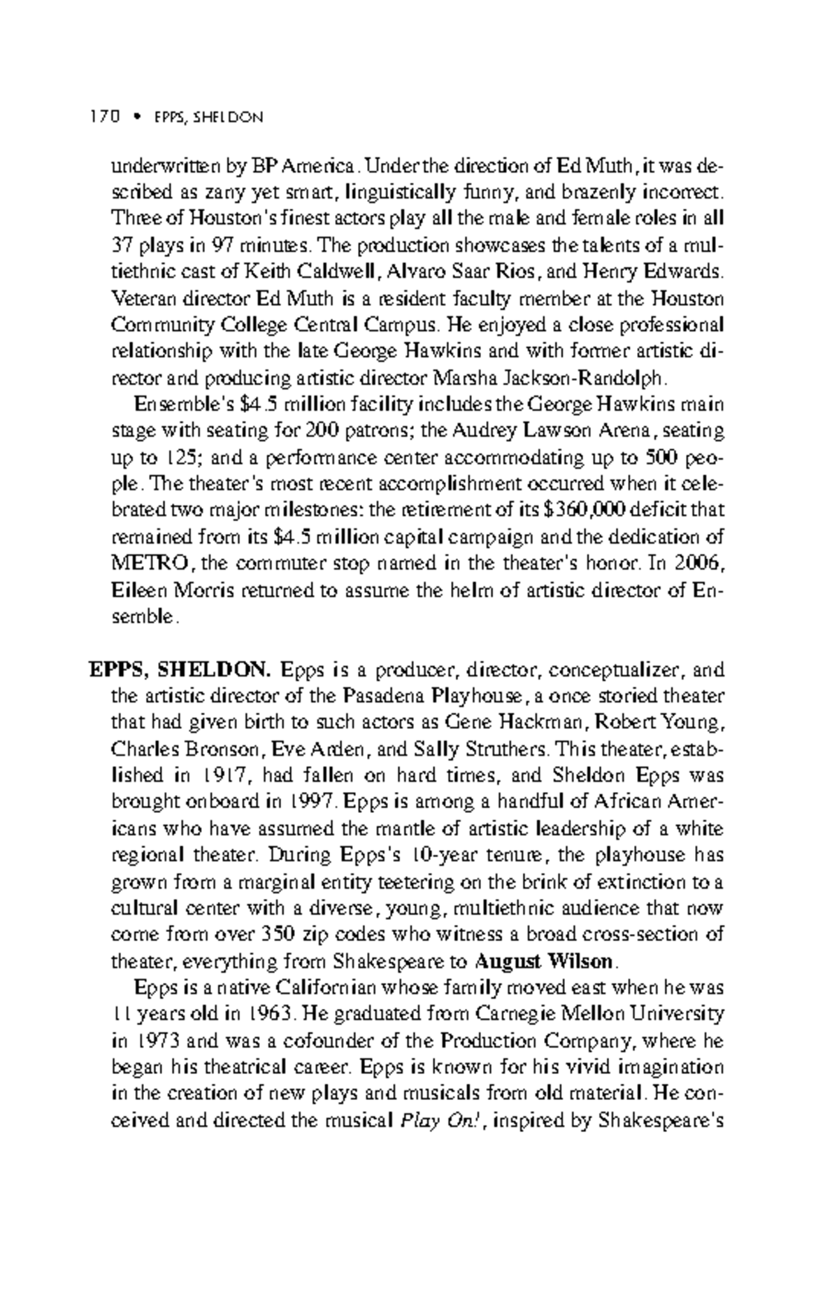 A to Z-of african american-theater-78 - underwritten by BPAmerica ...