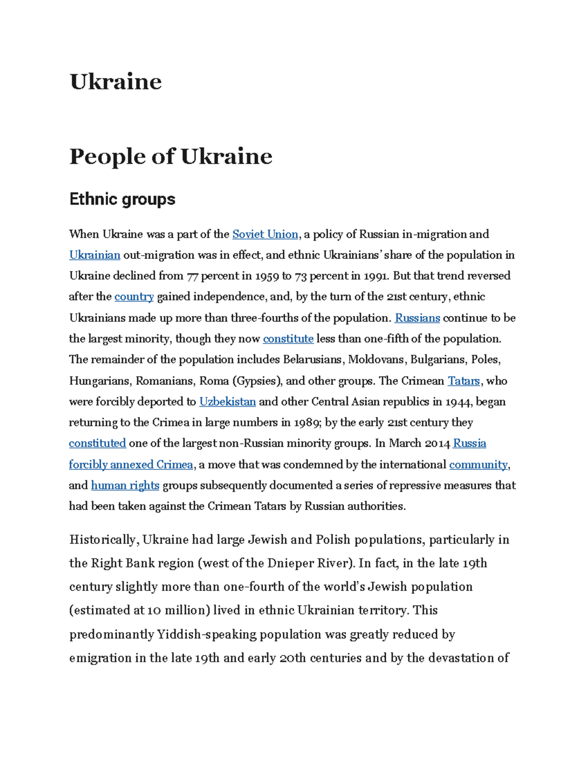 People of Ukraine - History and lecture - Ukraine People of Ukraine ...