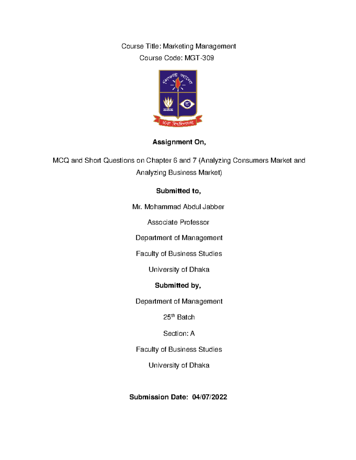 Inbound 3189409435296776527 - Course Title: Marketing Management Course ...