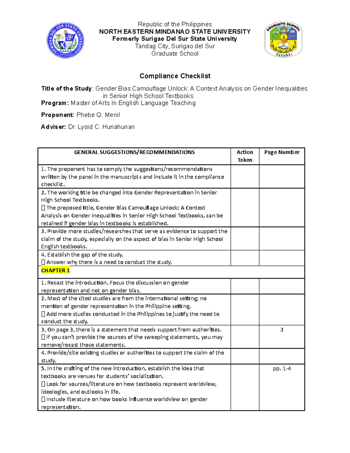 Compliance-Checklist - Republic of the Philippines NORTH EASTERN ...