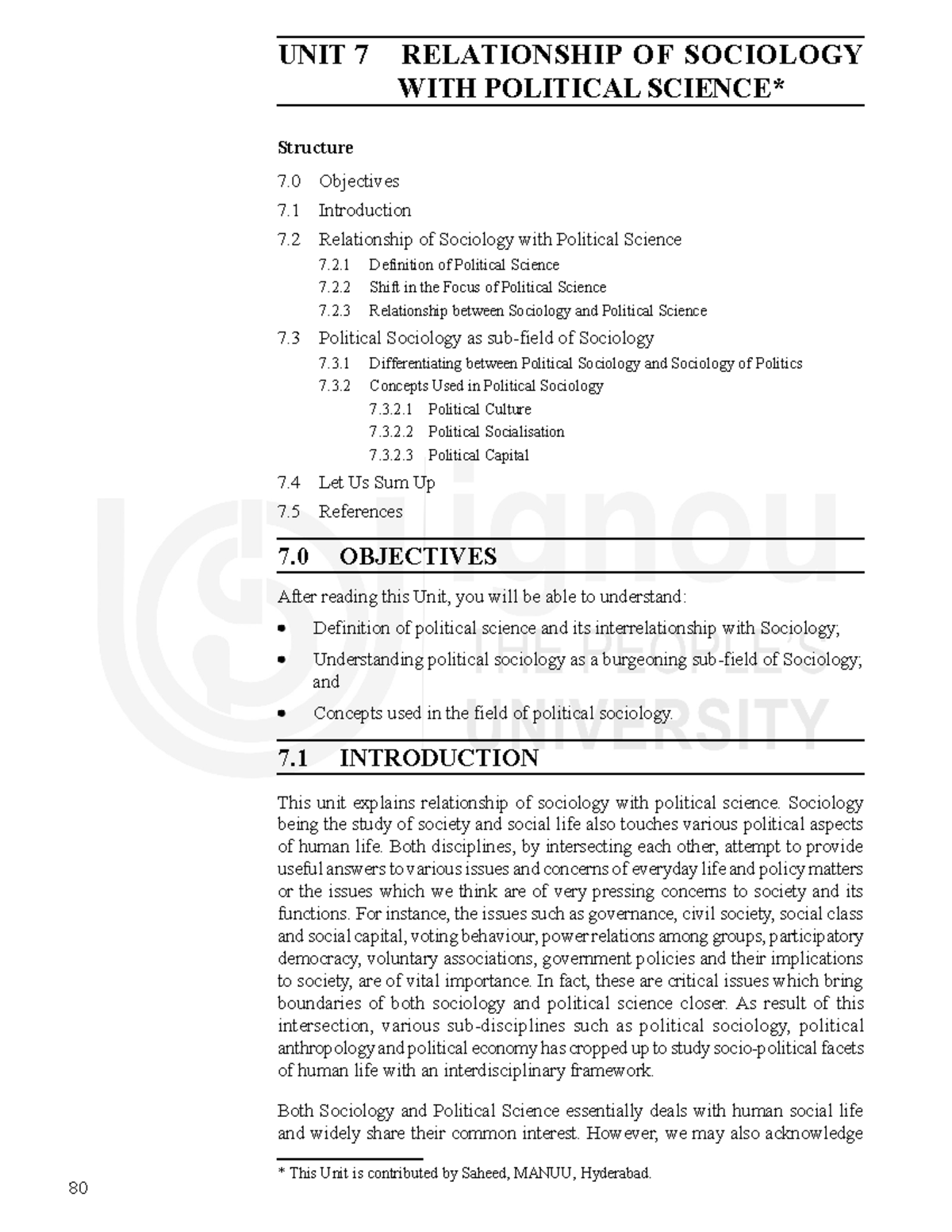 Unit7 - Unit 7 environmental studies - Sociology and Other Social ...