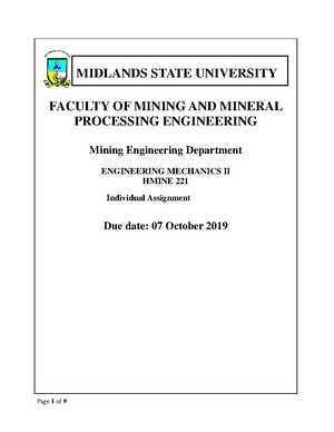 Tutorial Sheet Coal Mining methods (Autosaved) - Tutorial Sheet Coal ...