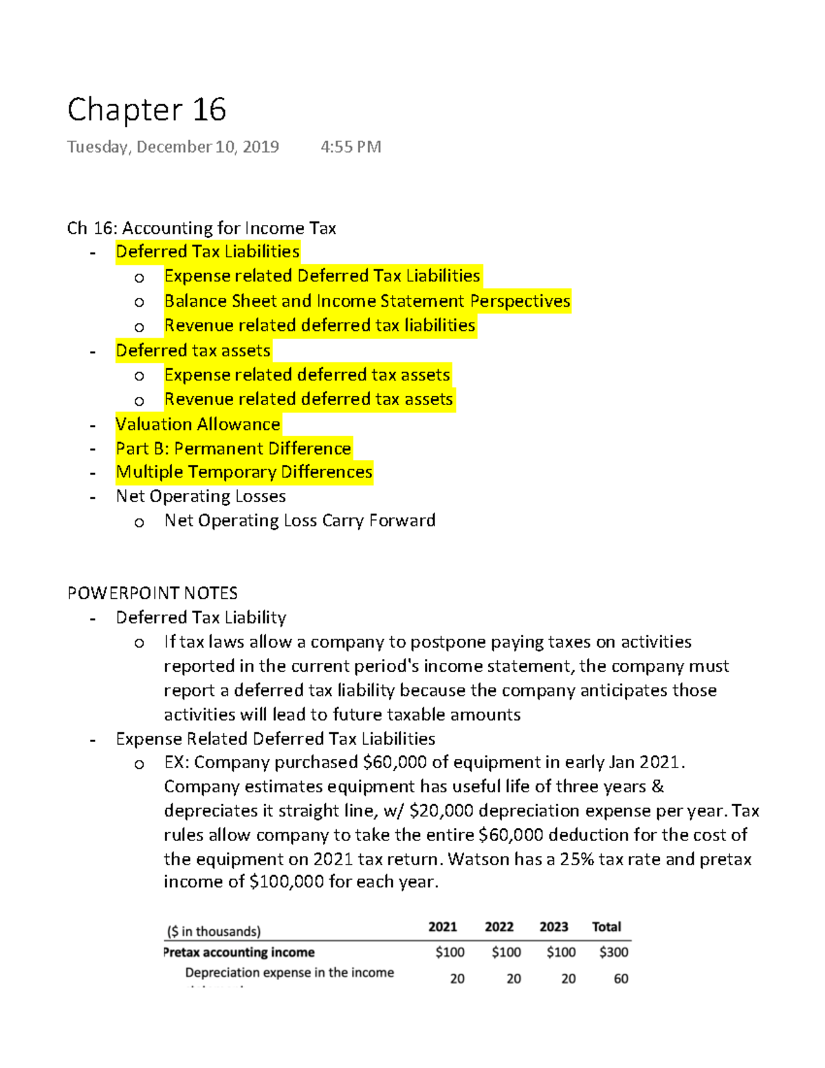 Chapter 16 Notes - Warning: TT: undefined function: 32 Ch 16 ...