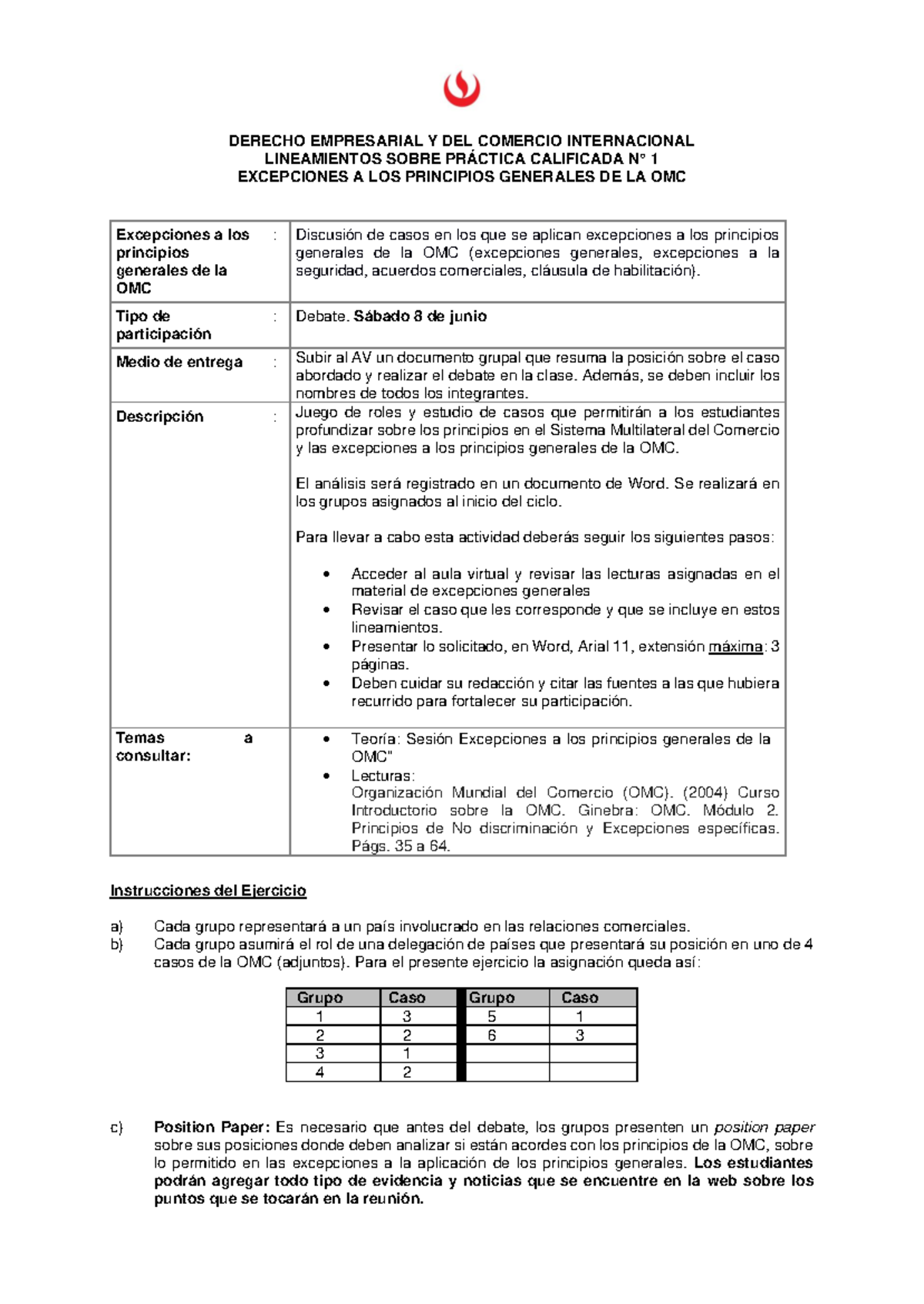 Practica Calificada 1 - ADASDAS - DERECHO EMPRESARIAL Y DEL COMERCIO ...