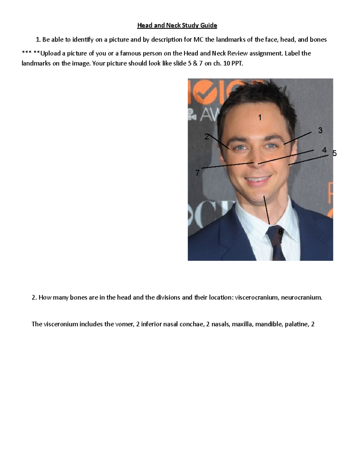 Head and Neck study Guide - Head and Neck Study Guide Be able to ...