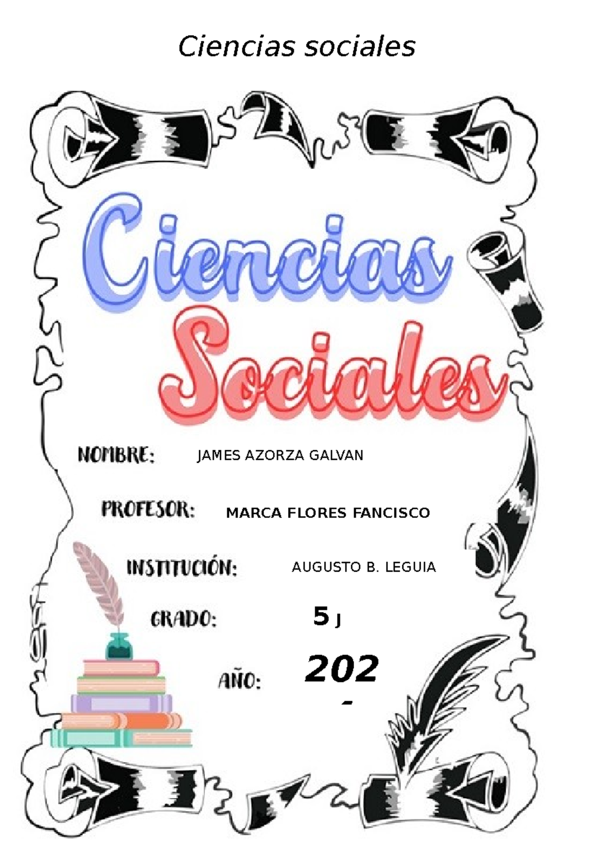 Caratula DE CSS - hecha - Historia del Arte - MARCA FLORES FANCISCO 5 J ...