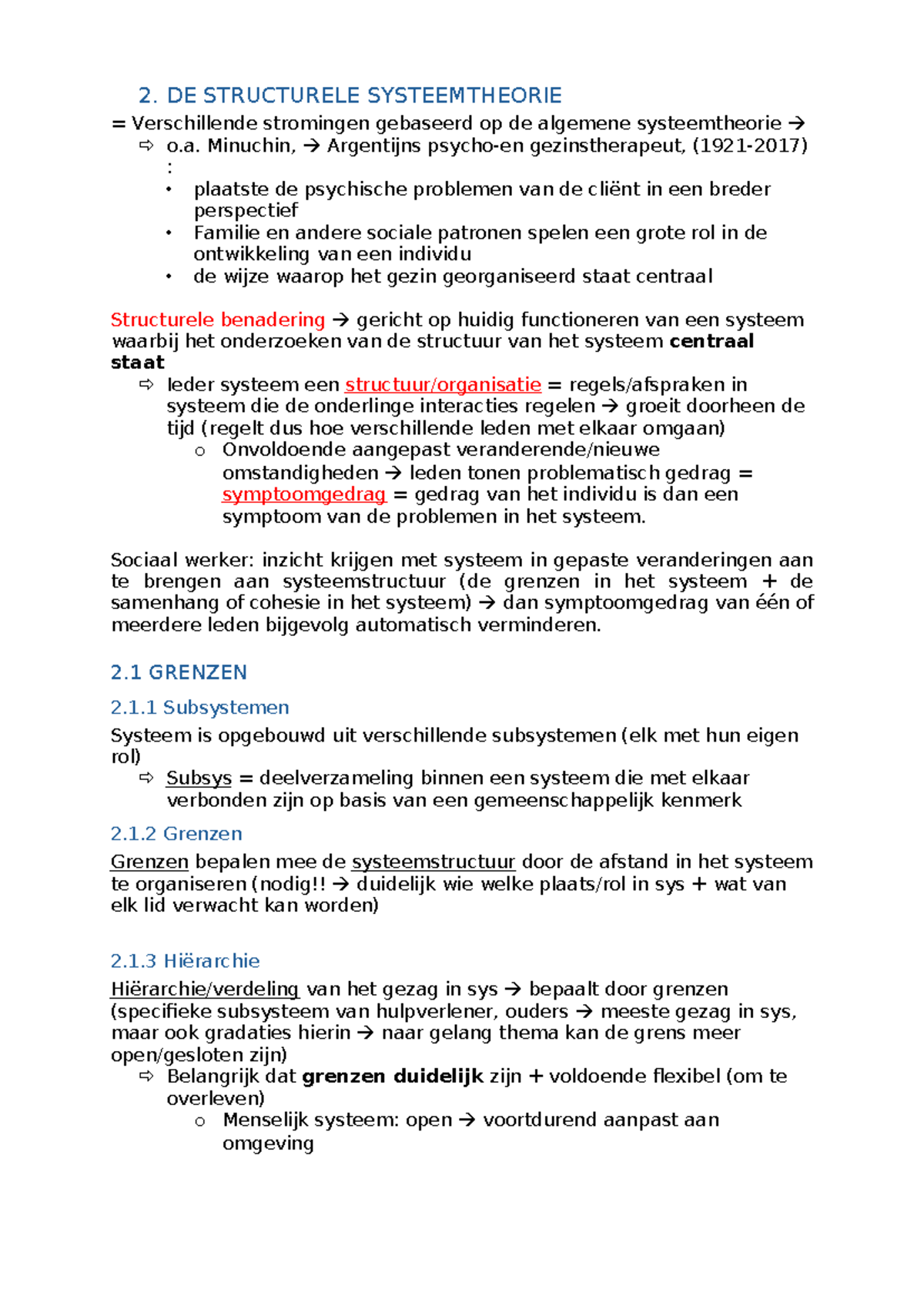 2) DE Structurele Systeemtheorie (cw) - 2. DE STRUCTURELE ...