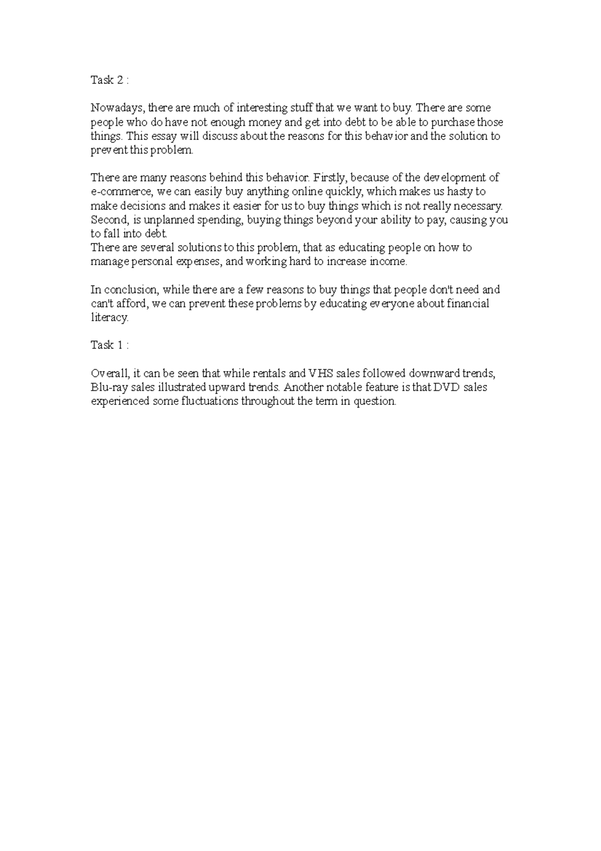 L31-W - Gsfh - Task 2 : Nowadays, there are much of interesting stuff ...