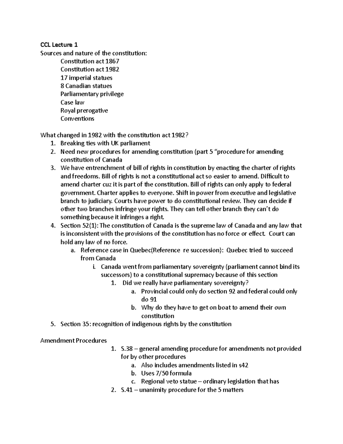 CCL Lecture 1 Notes - CCL Lecture 1 Sources and nature of the ...