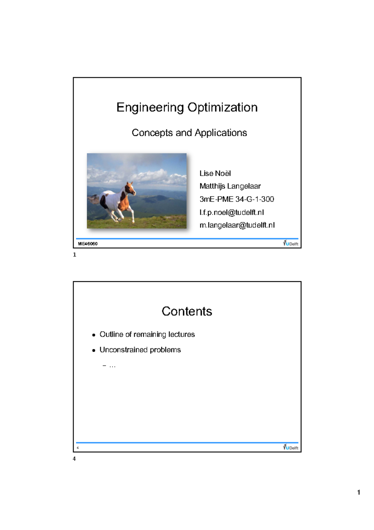Lecture 5-8 - 1 ####### Engineering Optimization Concepts and ...