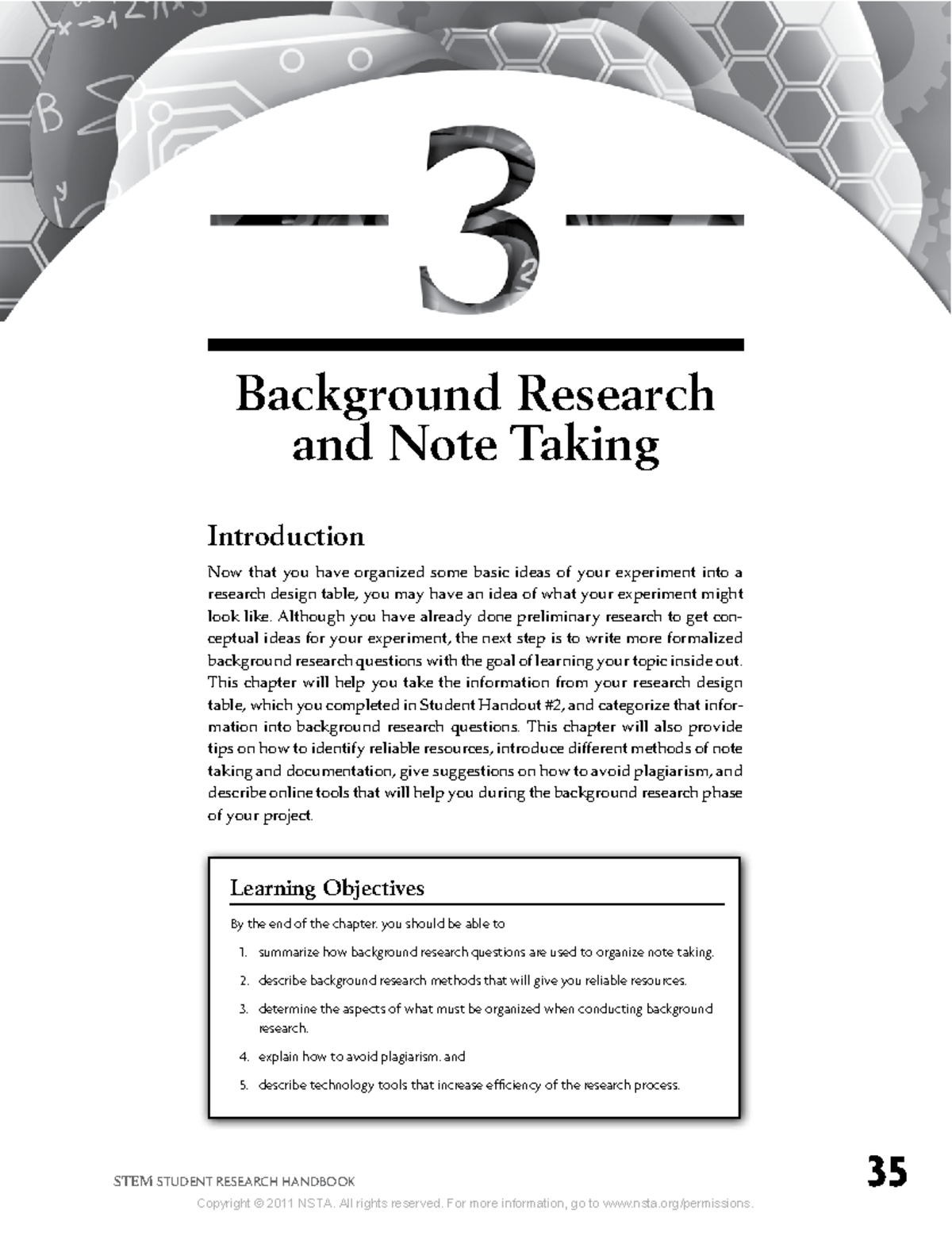 Chapter 3 Background Research - STEMSTEM STUDENT RESEARCH ...