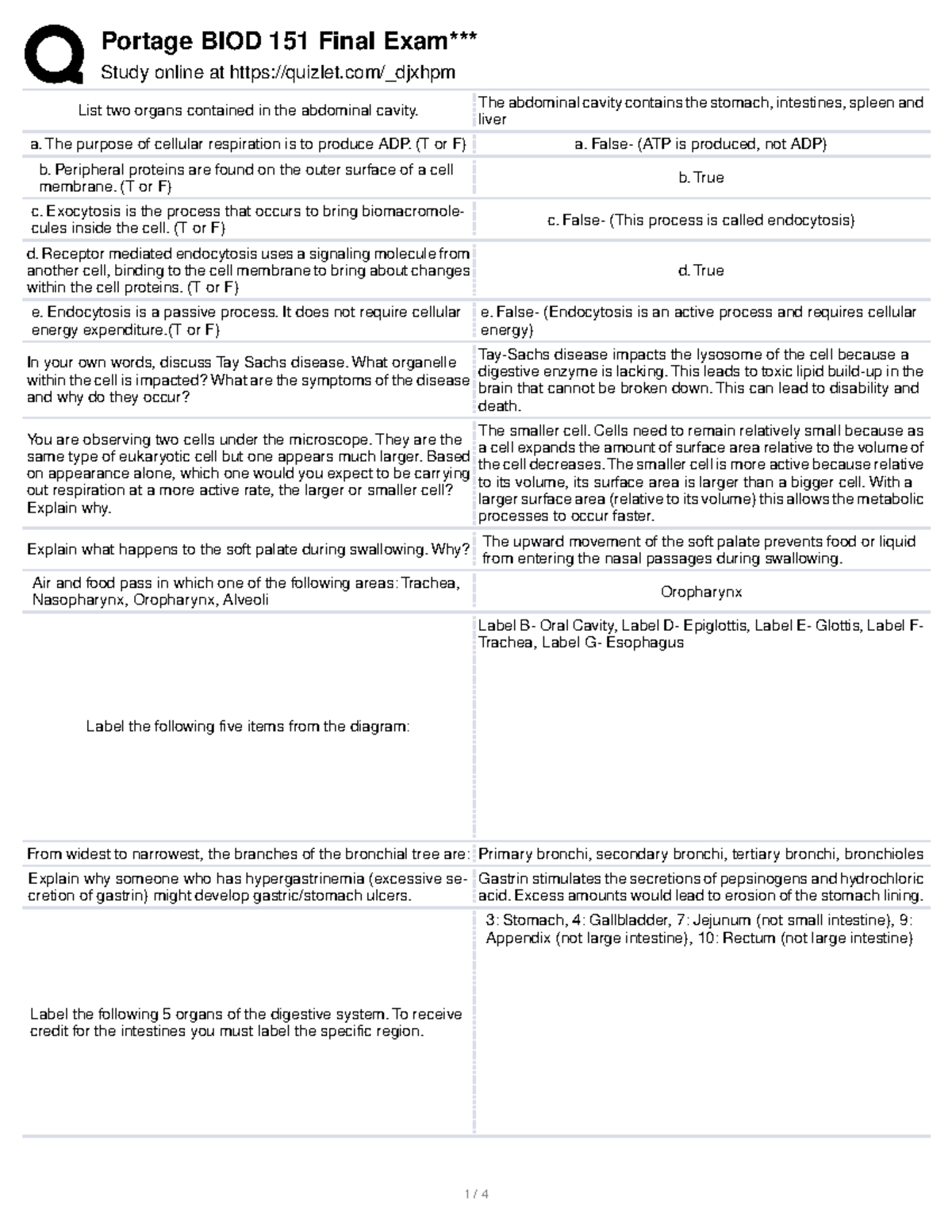 BIOD 151 Final V2 - Study guide - Study online at quizlet/_djxhpm List two organs contained in ...