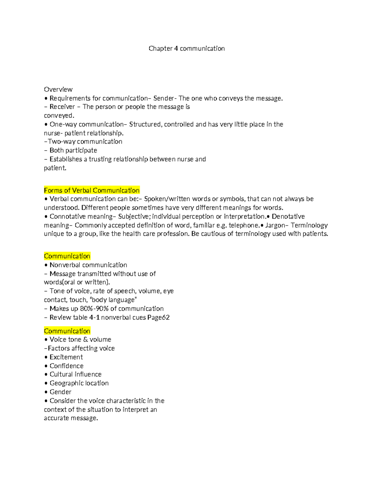 Communication - Lecture - Chapter 4 communication Overview Requirements for communication ...