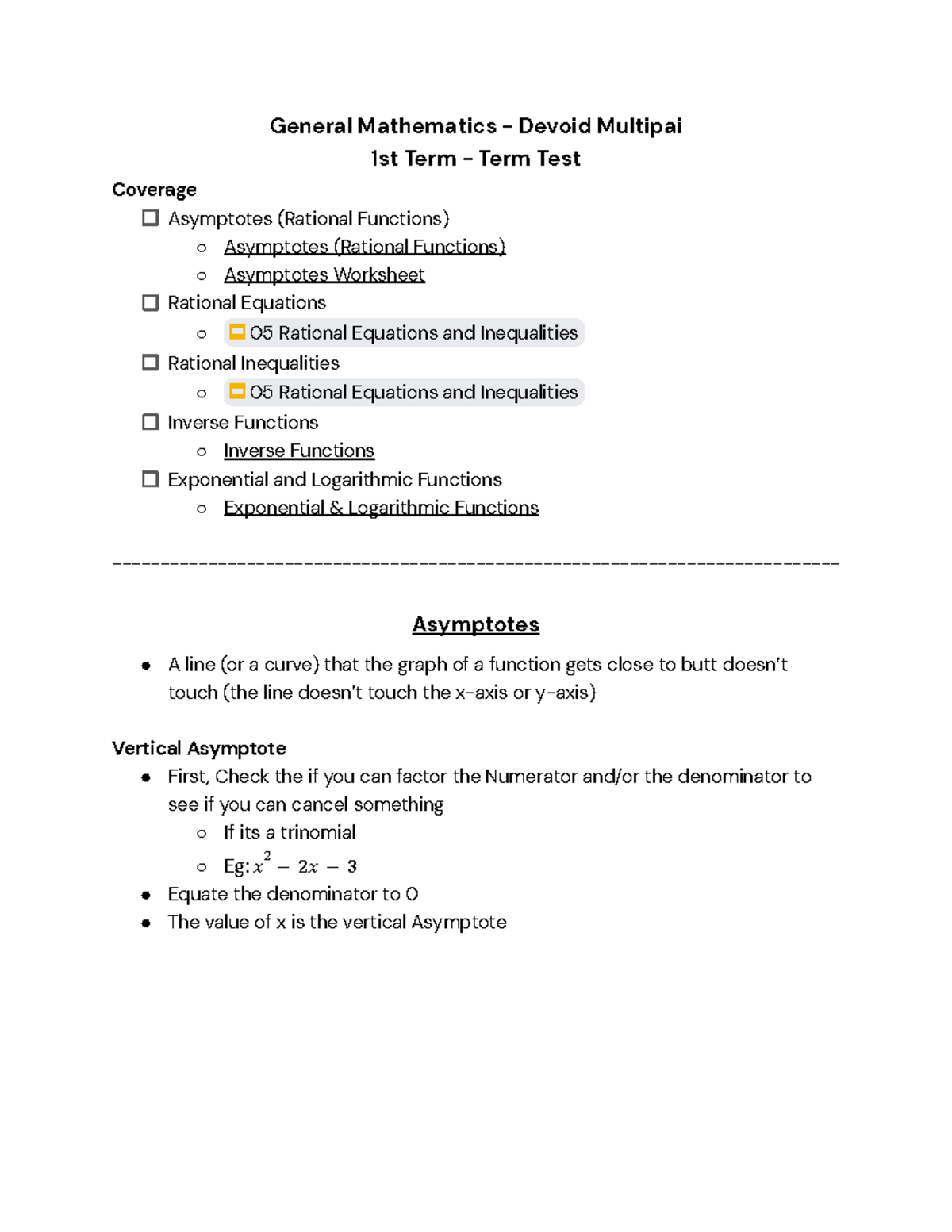 My Gen Math Reviewer - Term Test - General Mathematics - Devoid ...
