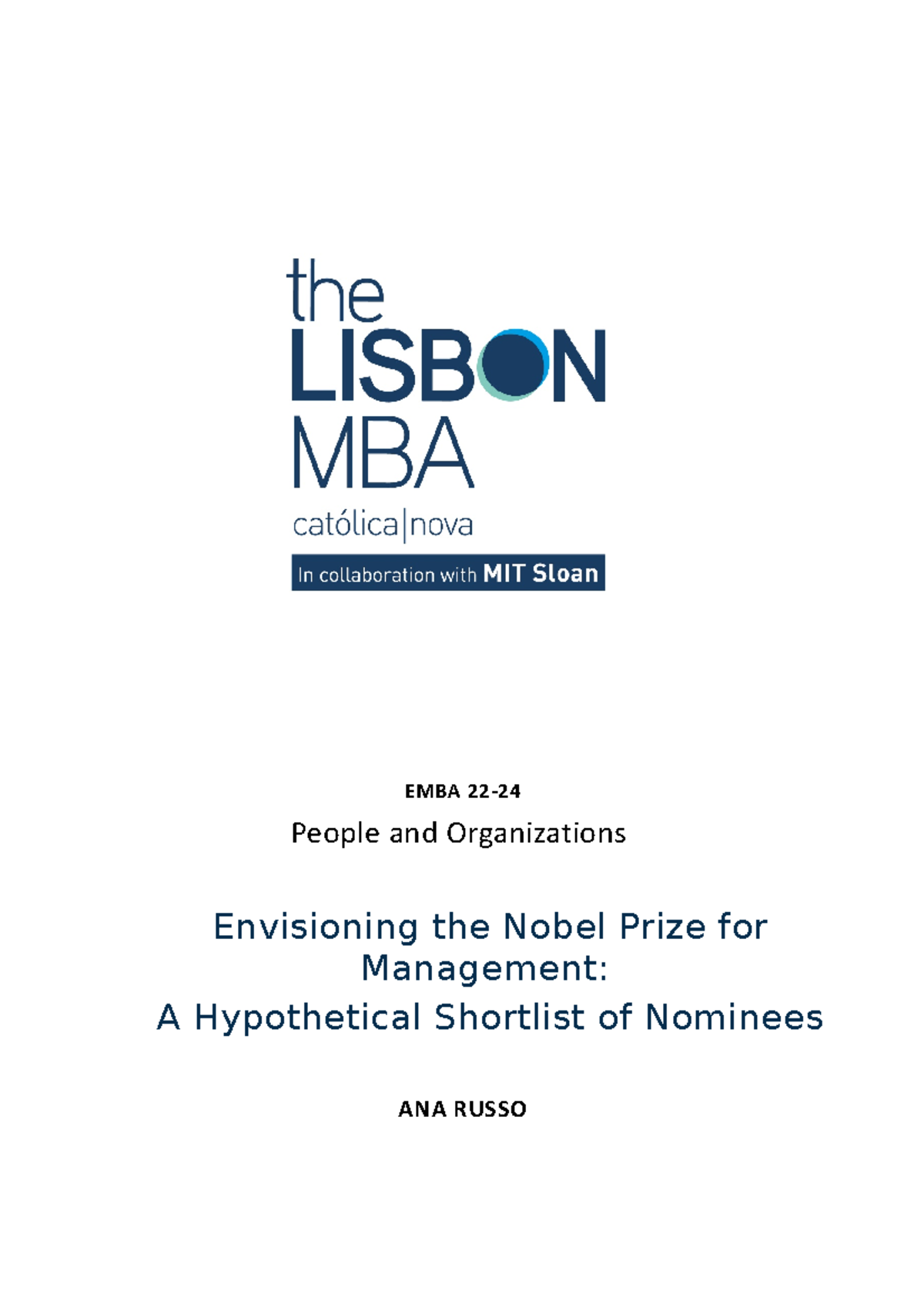 EMBA22-24 PO-individual-essay-nobelprize - EMBA 22- People and ...