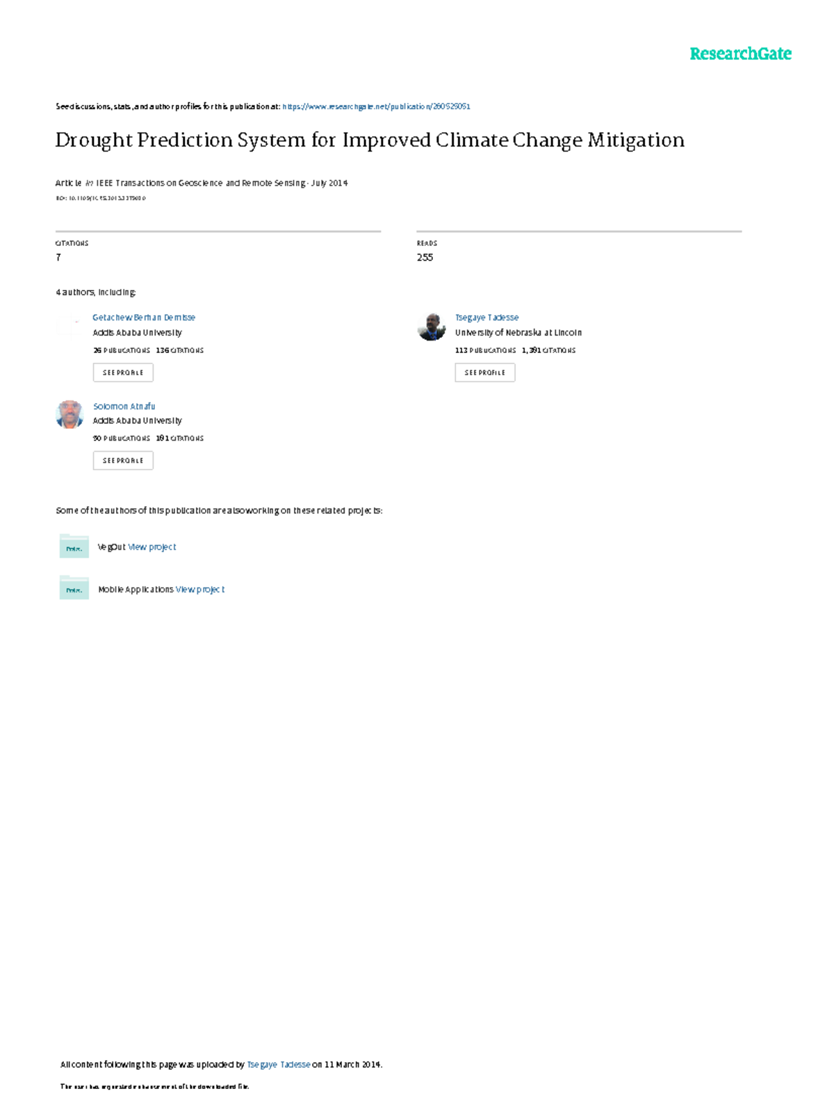 Drought Prediction Systemfor Improved Climate Change Mitigation Berhanetal Ieeetranson GRS full ...