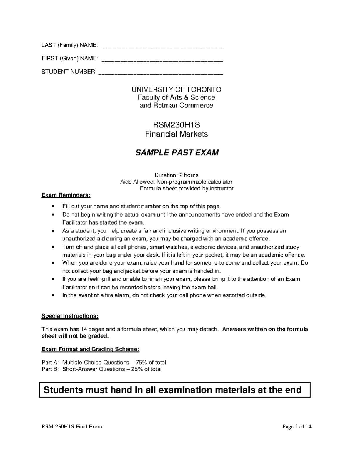 Final Exam 2019, questions - LAST (Family) NAME ...