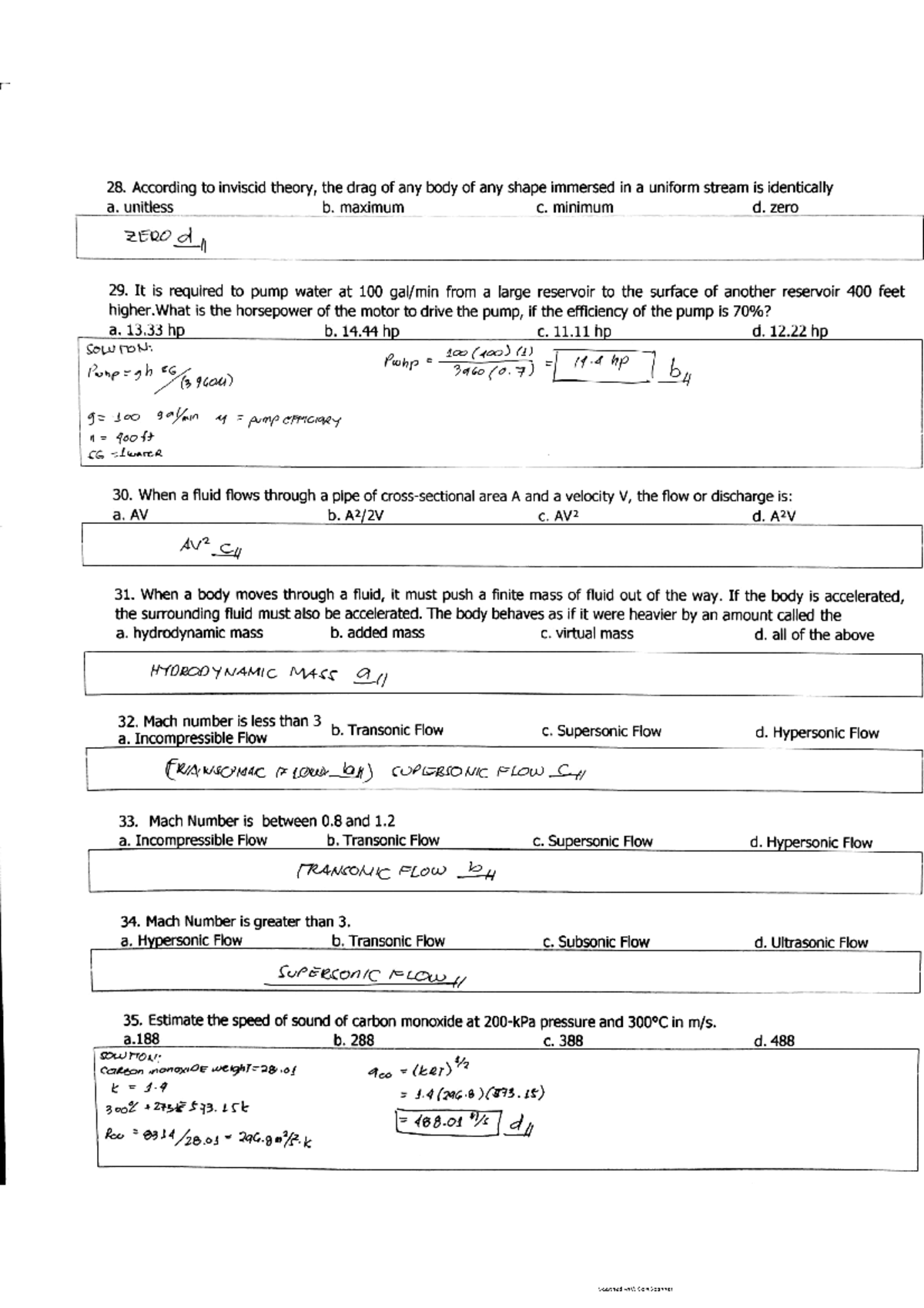 Fluid Mechanics LA 5.ESAS part 5 - Electrical Engineering - Studocu